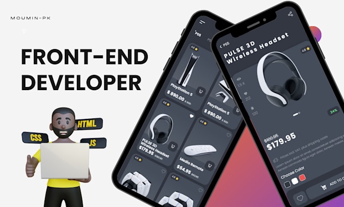 Build website frontend with react, html, css and js by Moumin_pk | Fiverr Build website frontend with react, html, css and js by Moumin_pk | Fiverr