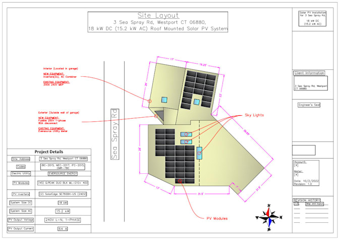 Create site layout, sld, stringing plan for solar plans by Umairamir ...