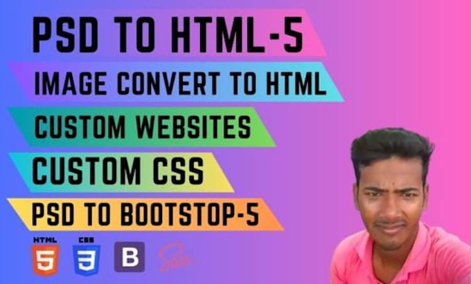 Psd to responsive website bootstrap 5 by Al__emran | Fiverr