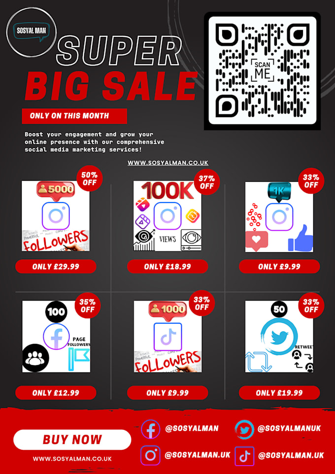 Professionally design a flyer for any business by Sosyalman | Fiverr