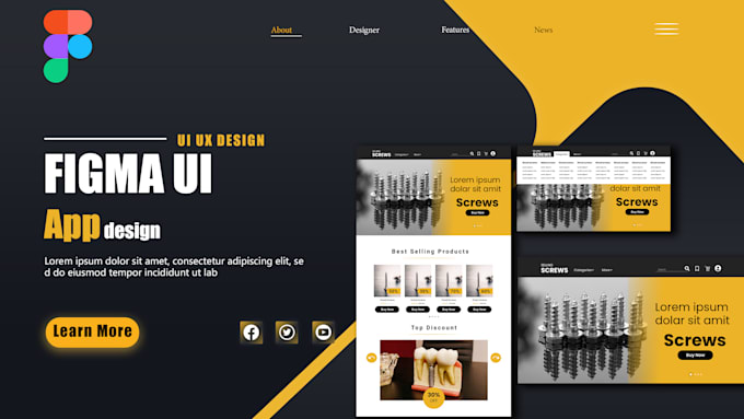 Do modern figma app design by Ghosthunters995 | Fiverr