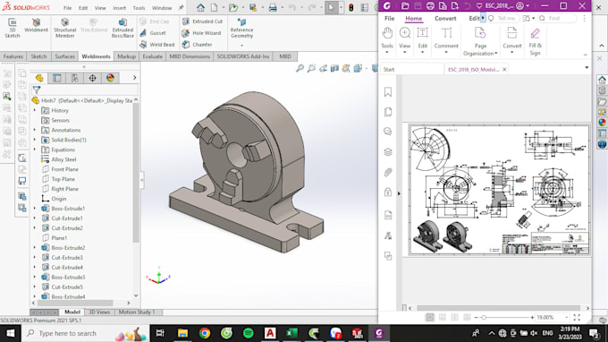 Draft technical drawings for any 2d models by Quang146 | Fiverr
