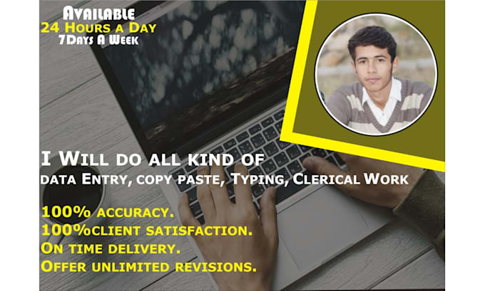 Do all kind of data entry, copy paste, typing, clerical work by ...