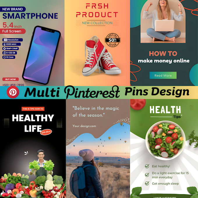 Design pinterest pins for your platforms and business by Fareedahmedd ...