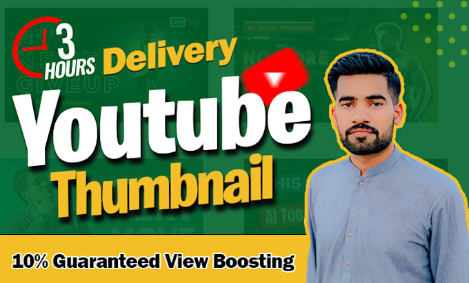 Design effective and attractive youtube thumbnails with high ctr by Doubleugraphic | Fiverr