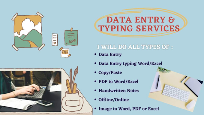 Do a typing job, data entry, copy paste and pdf conversion by Carlamaepalting | Fiverr