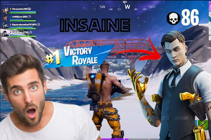 Create flashy fortnite thumbnails by Kyle_jadon | Fiverr