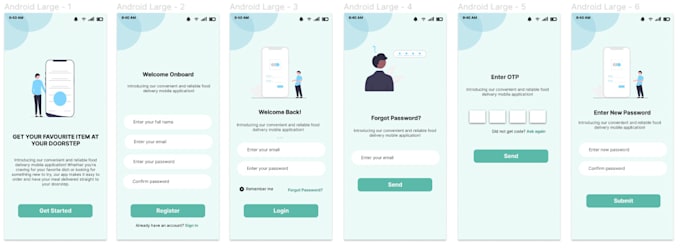 Make user friendly web and app ui ux design using figma by Basimtanveer01 | Fiverr