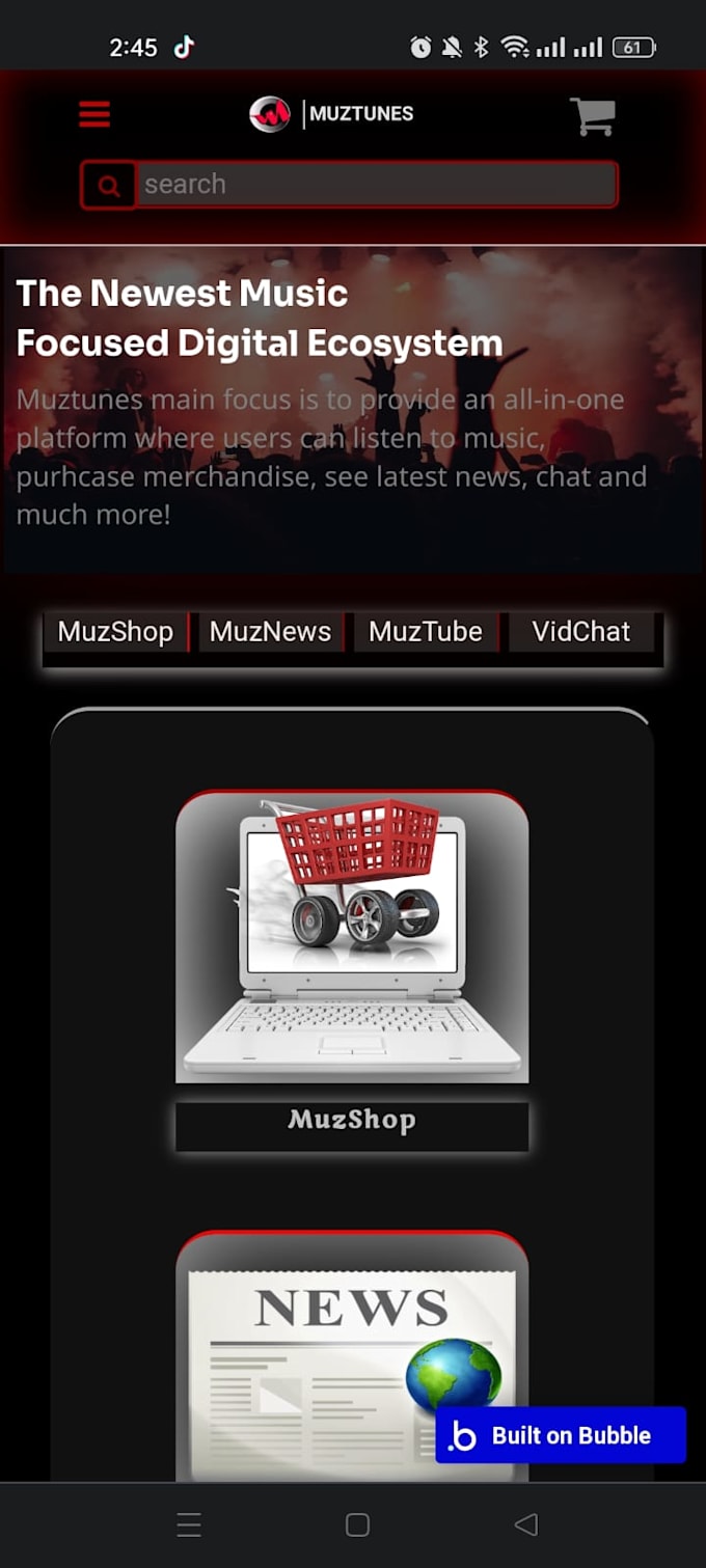 Make web based application using bubble platform by Ui_dev007 | Fiverr