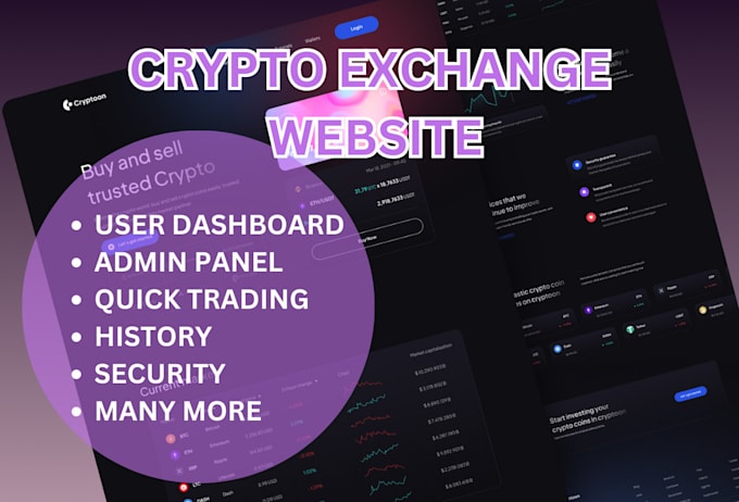 Create crypto exchange website, crypto website, crypto wallet app by ... Create crypto exchange website, crypto website, crypto wallet app by ...