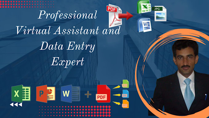 Be your data entry virtual assistant and data entry operator by Pro_manzoor | Fiverr