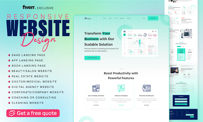 Do figma website, webapp or landing page design in 24h by Uix_razzak247 | Fiverr
