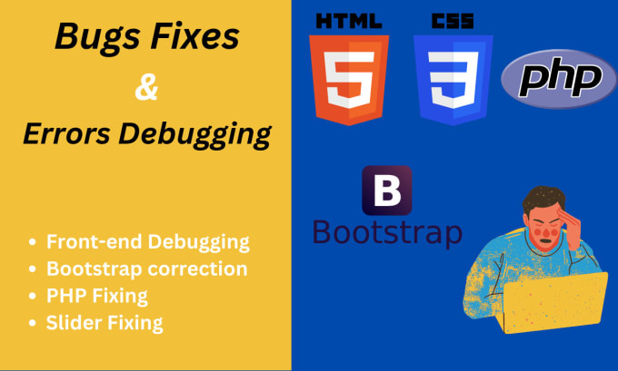 Fix html css bootstrap bugs in your website by Web_doctor07 | Fiverr Fix html css bootstrap bugs in your website by Web_doctor07 | Fiverr