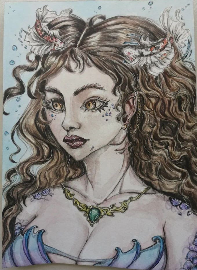 Draw your fav character and person in watercolor by Dilanurkl | Fiverr