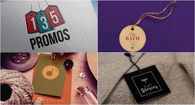 Design modern clothing hang tag label swing sticker design logo by ...