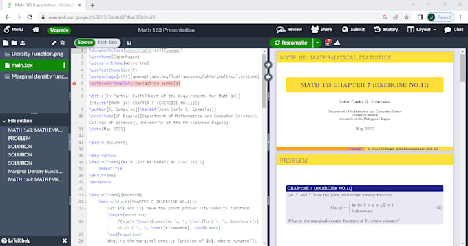 Convert and create any document to latex using overleaf by Johncarlo05 | Fiverr