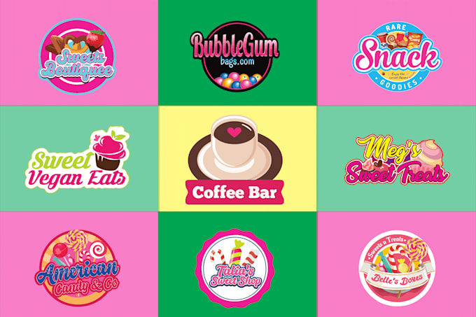 Design unique candy sweets bakery, food or treat, candy logo by I_am ...