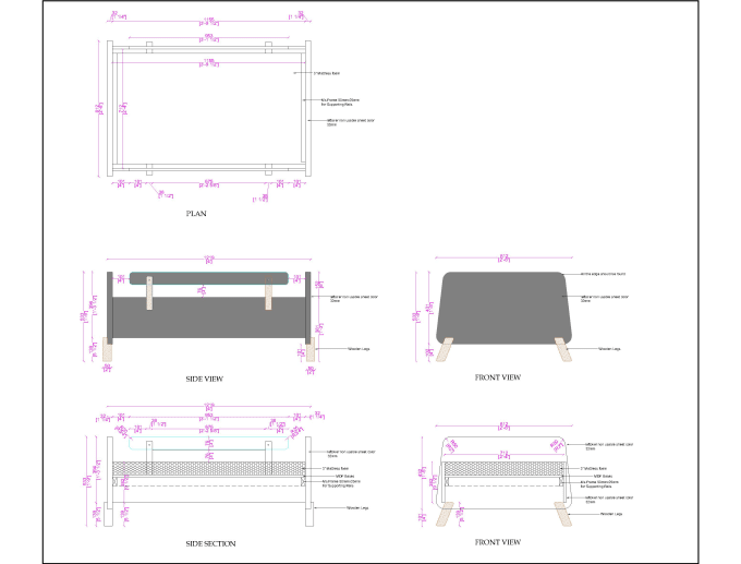 Technical Drawing Furniture Architectural Projects Australian Design