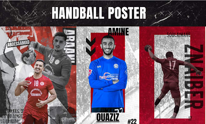 Design handball flyer, poster by Badrbrighach | Fiverr