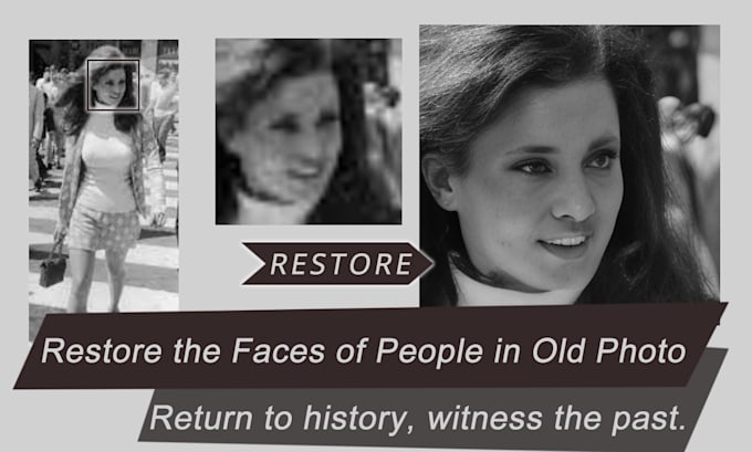 Restore the faces of people in old photo by Usadylanlim | Fiverr