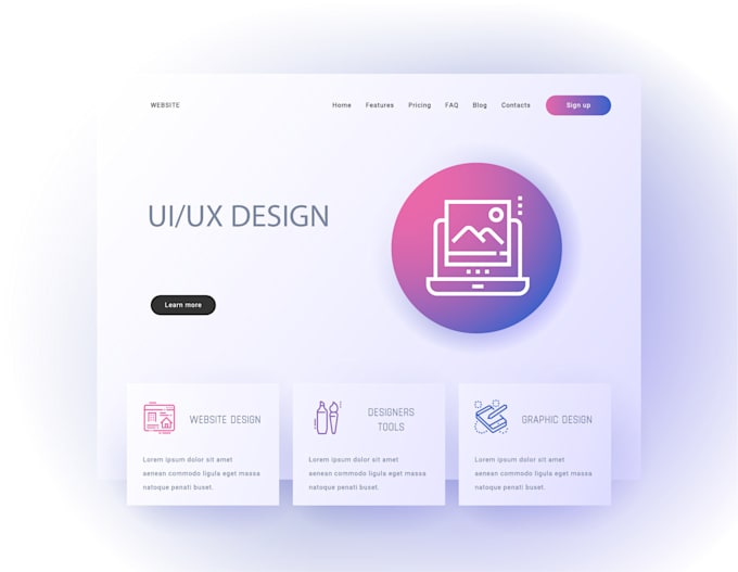 Design innovative and unique website or app ui ux by Ahagraphics | Fiverr