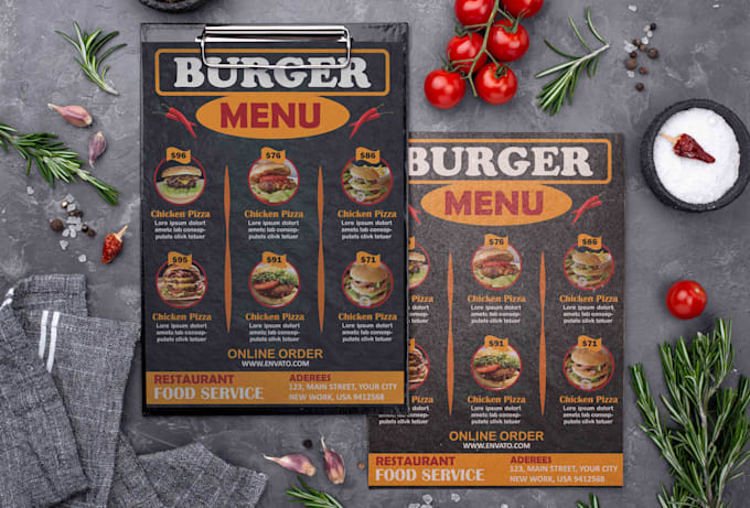 Design a perfect food menu,restaurant menu, digital menu,price list or ...