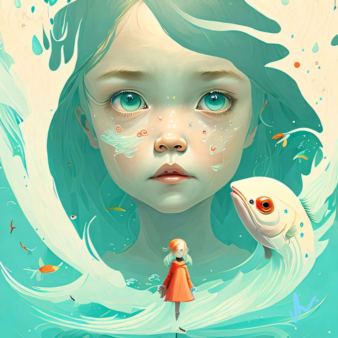 Create a beautiful girl digital illustrations by Nikavibe | Fiverr Create a beautiful girl digital illustrations by Nikavibe | Fiverr