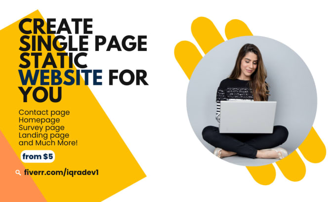 Create a fast and responsive static web page by Iqradev1 | Fiverr