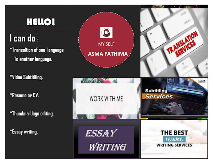 Be your best choice i can do translation subtitiling essay writing ...