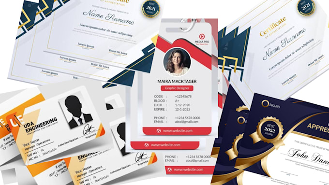 Make lots of id cards, certificates and other like that by Cleofilo ...