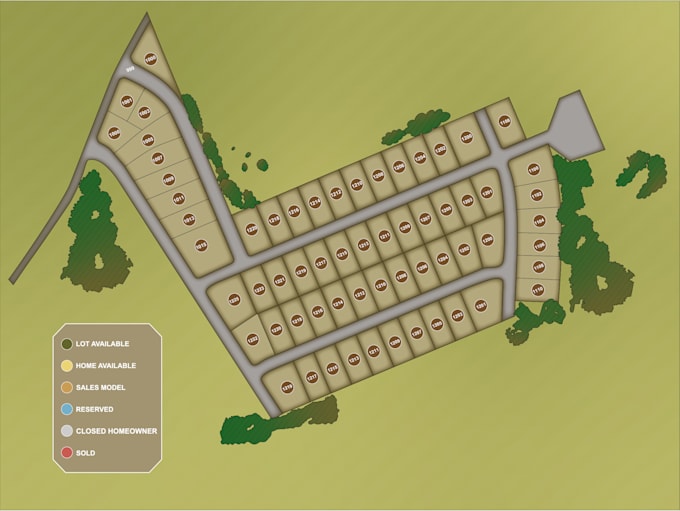 Illustrate a vector map illustration, site plan, or floor plan by ...