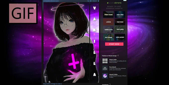 Create animated steam artwork showcase by Brentpro2 | Fiverr