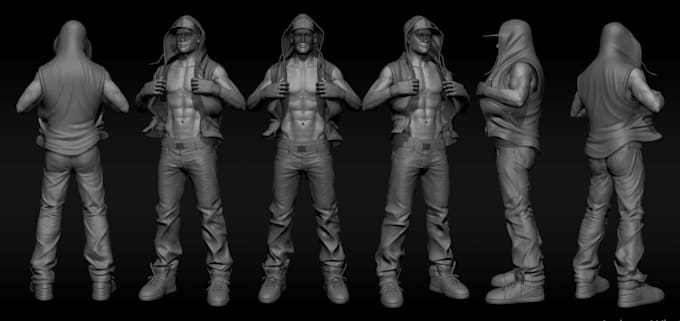 Do 2d 3d character modeling, character animation, 3d character design ...