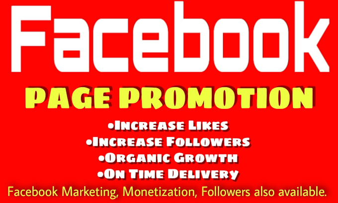 Do facebook page promotion and marketing for super fast organic growth ...