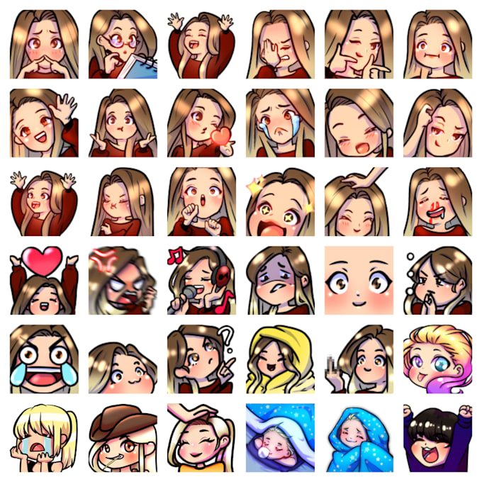 Make you emotes for your streams by Super_cinnamon | Fiverr