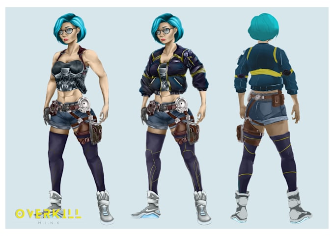 Do semi realistic character design for game and animation by Imamfikri ...