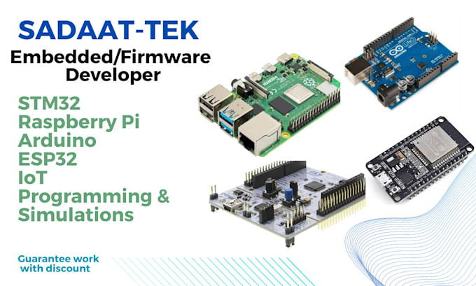 Design Iot Embedded Stm32 Arduino Free Rtos Esp32 Raspberry Pi Coding Programs By Sadaattek