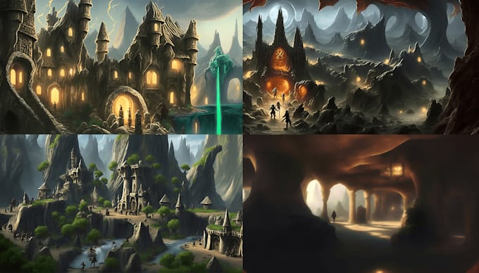 Make unique fantastic place design like dungeons and dragons by ...