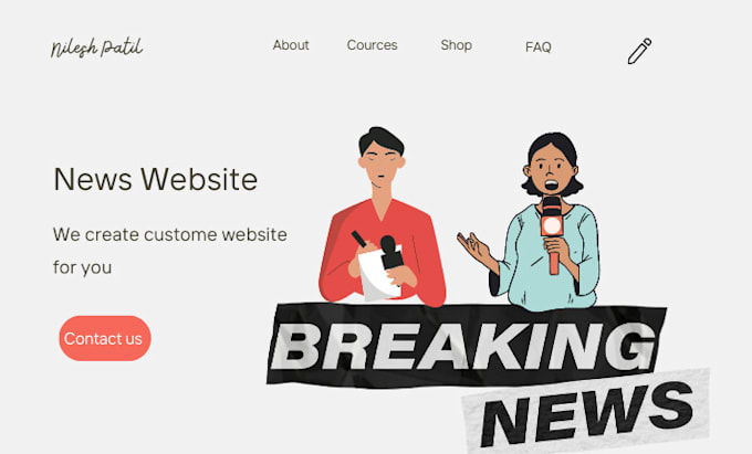 Custom news and media website design by Websitedevel808 | Fiverr