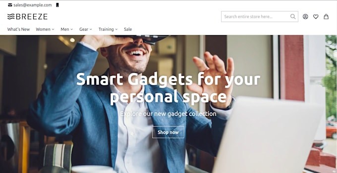 Breeze theme designing in magento website by Gullsher_ch | Fiverr