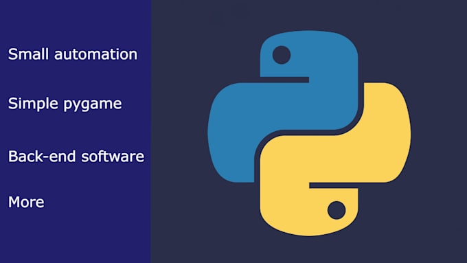 Simple python programs or help you with python by Dan_xero | Fiverr Simple python programs or help you with python by Dan_xero | Fiverr