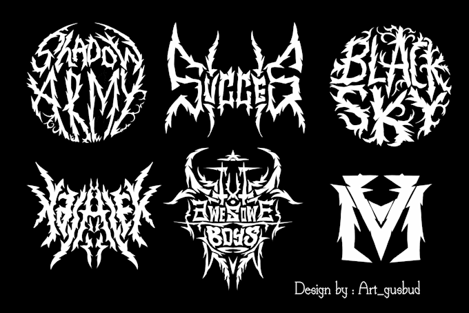 Draw a metal band logo super artistic by Art_gusbud | Fiverr