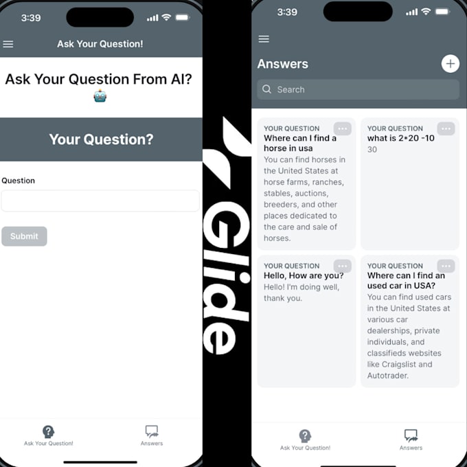 Make a mobile app using glide, and integrate chat gpt by Ibrahimabbasi10 | Fiverr