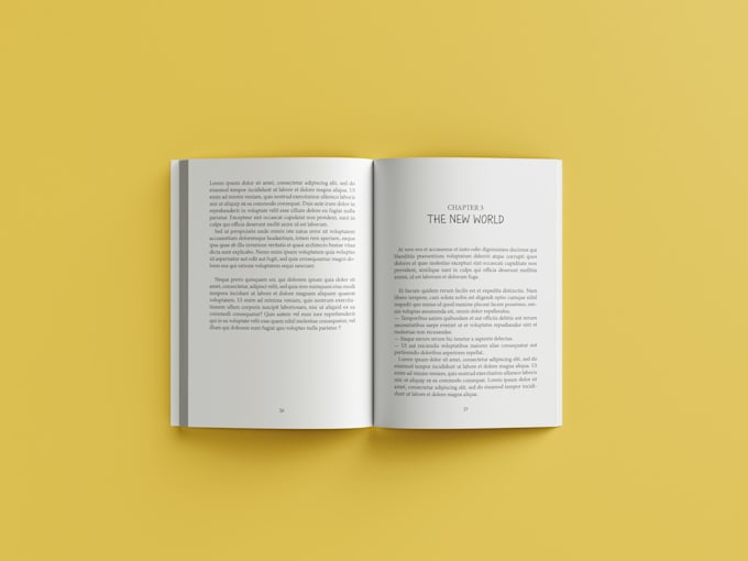 Design the layout of your novel in a modern and minimal style by ...