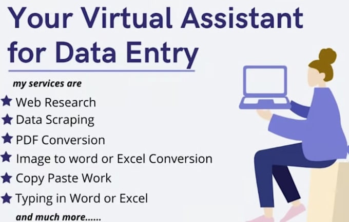 Do as your virtual assistant for data entry, copy paste, data mining by Hoongfei | Fiverr