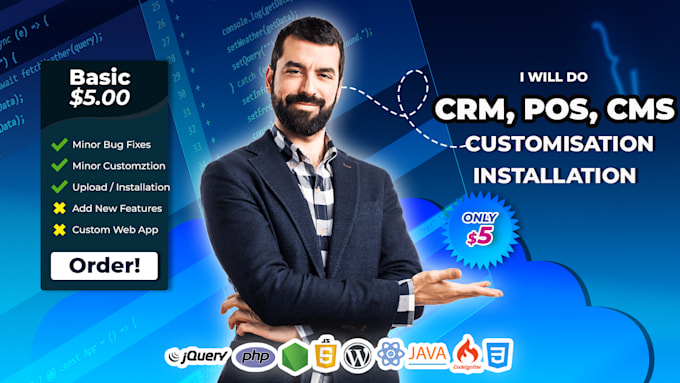 Develop, customize and install pos, erp, crm, cms software by Kashifbmk ... Develop, customize and install pos, erp, crm, cms software by Kashifbmk ...