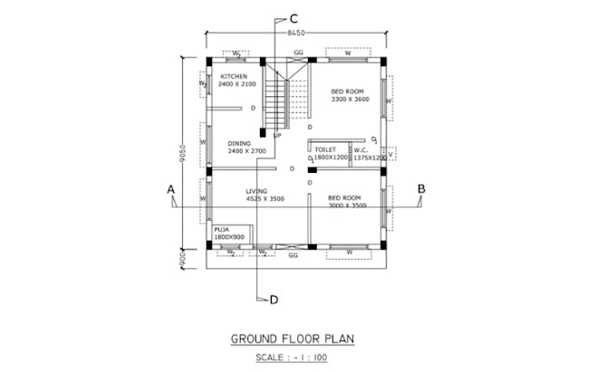 Design your 2d and 3d floor plan with proper dimensions by ...