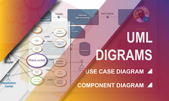 Design uml use case and component diagrams by Michaelsokeng | Fiverr