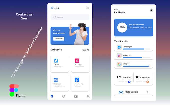 Design a seamless app, mobile ui ux, and website ui ux interface experience by Designerlouie ...