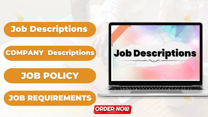 Create a perfect job description for any position by Taskeenasghar14 ...